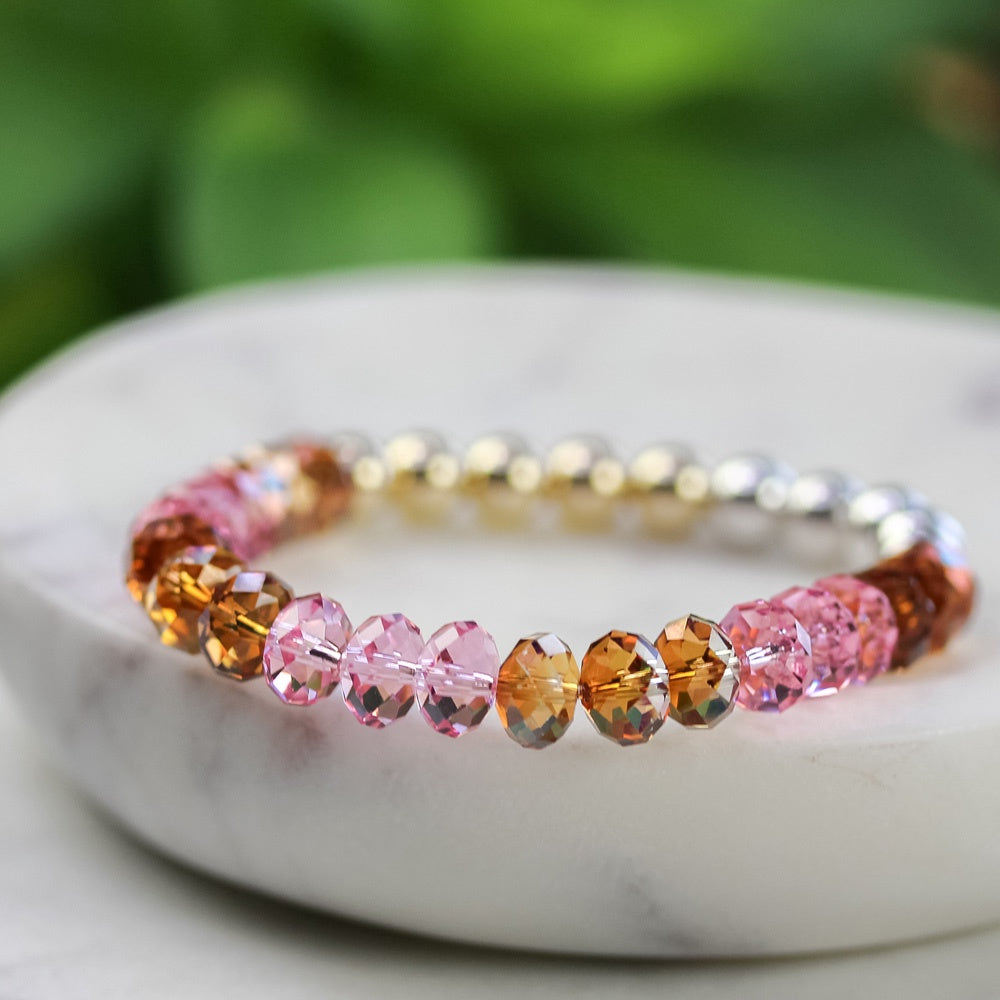 Rosewood Radiance Stretch Bracelet – Pancharmbracelets