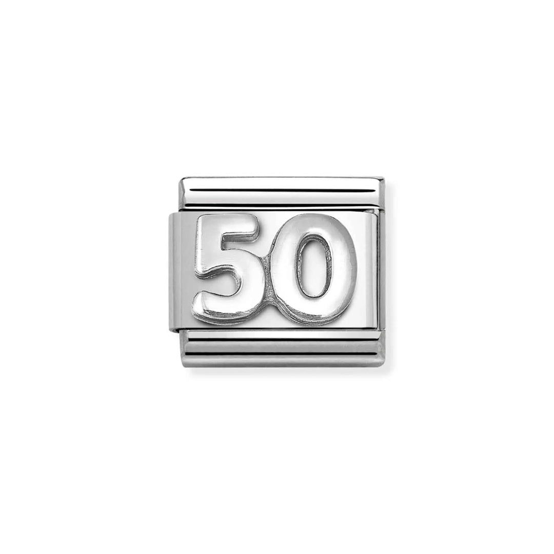 Composable Classic Link, Silver Number 50 – Pancharmbracelets