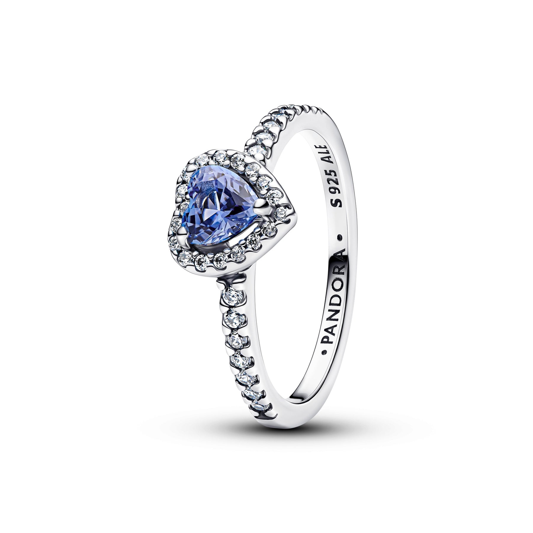 Pandora Sparkling Elevated Blue Heart Ring – Pancharmbracelets