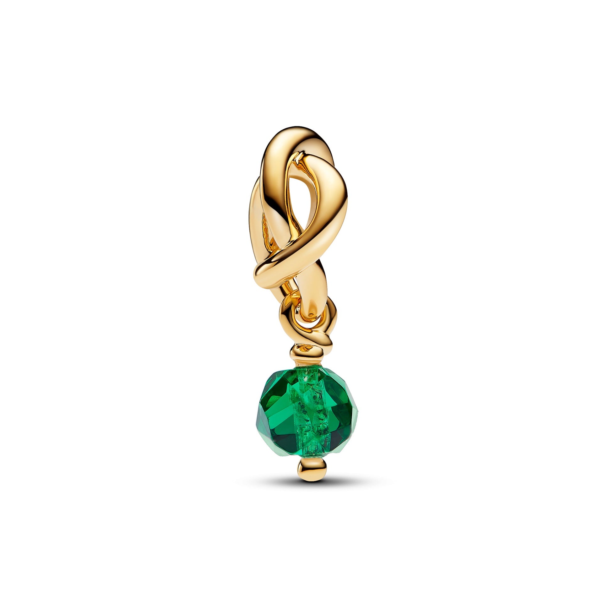 Pandora May - Faceted Green Eternity Circle Dangle Charm ...