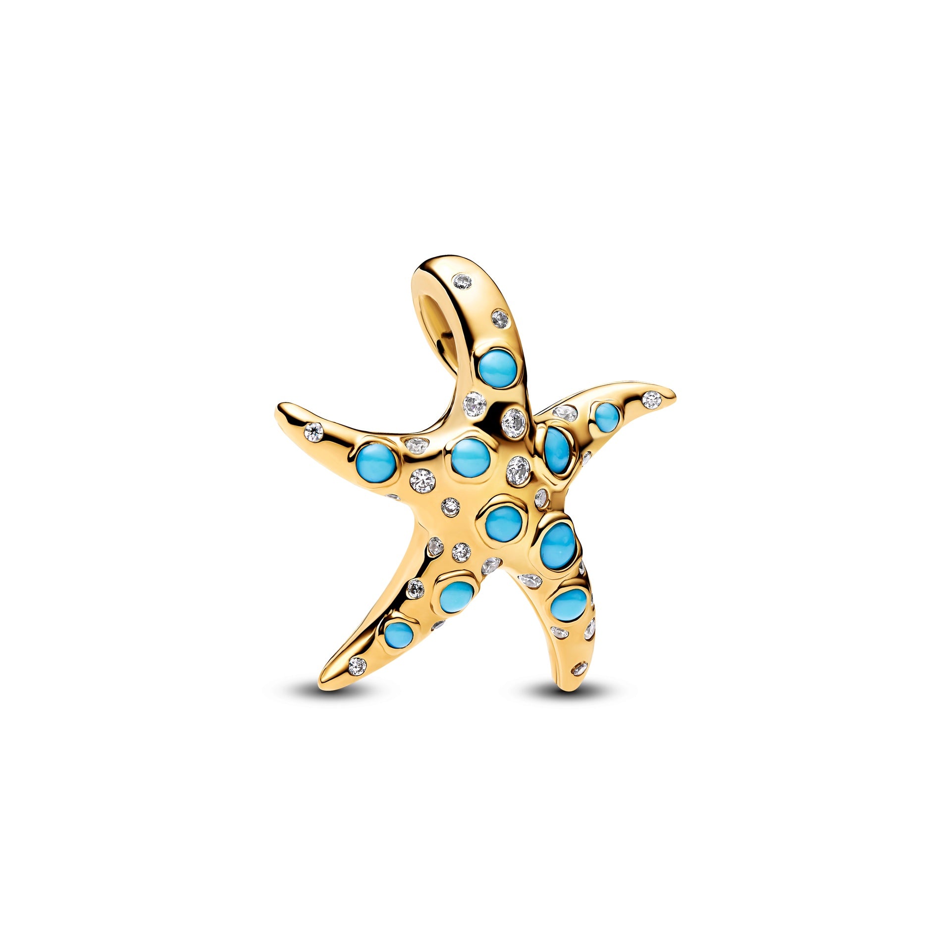 Pandora Sparkling Blue Starfish Dangle Charm – Pancharmbracelets