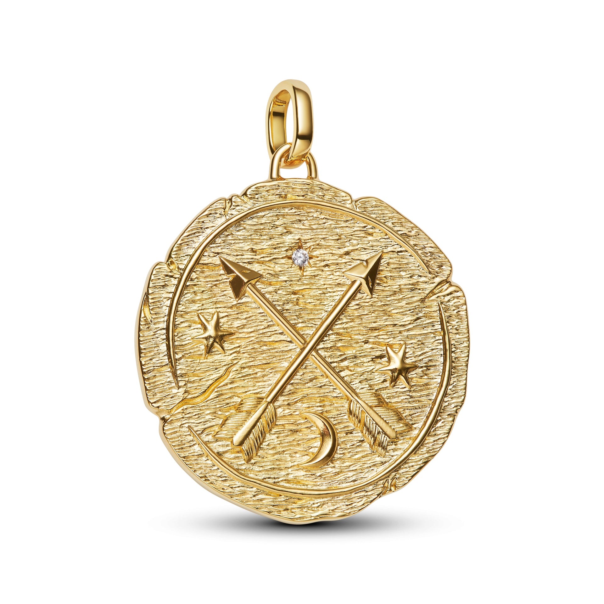 Pandora Crossing Arrows Oversized Medallion Charm – Pancharmbracelets