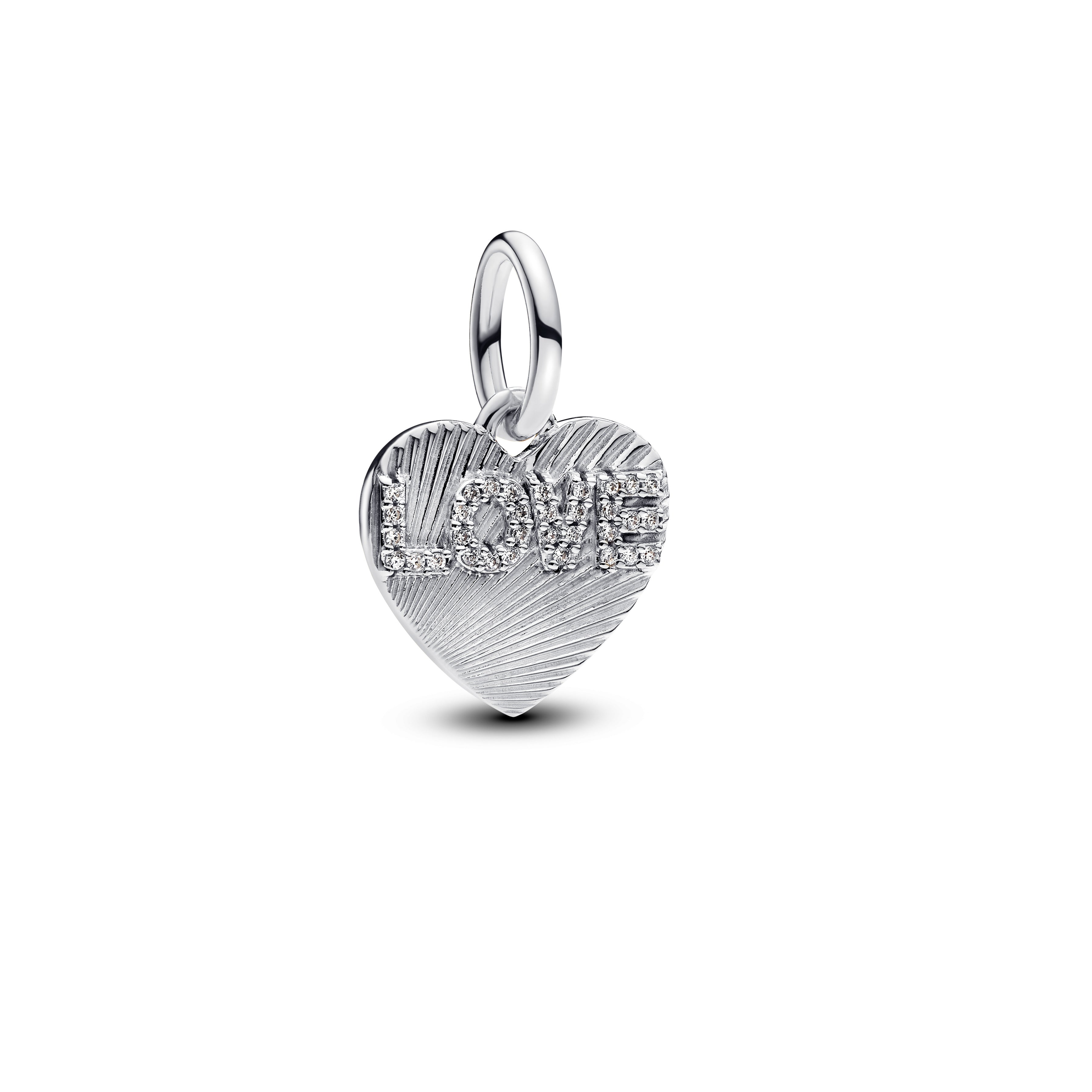 Pandora Engravable Love Heart Dangle Charm – Pancharmbracelets