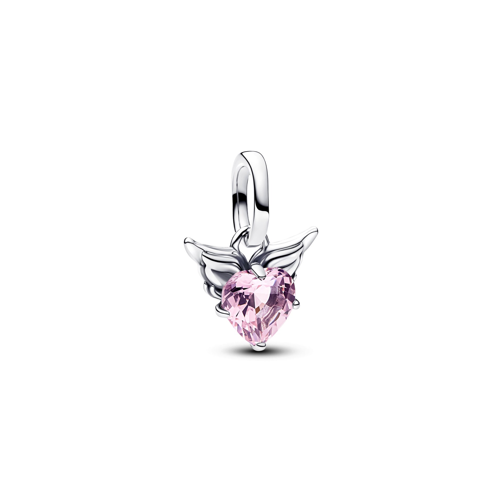 Pandora Winged Pink Heart Mini Dangle Charm – Pancharmbracelets