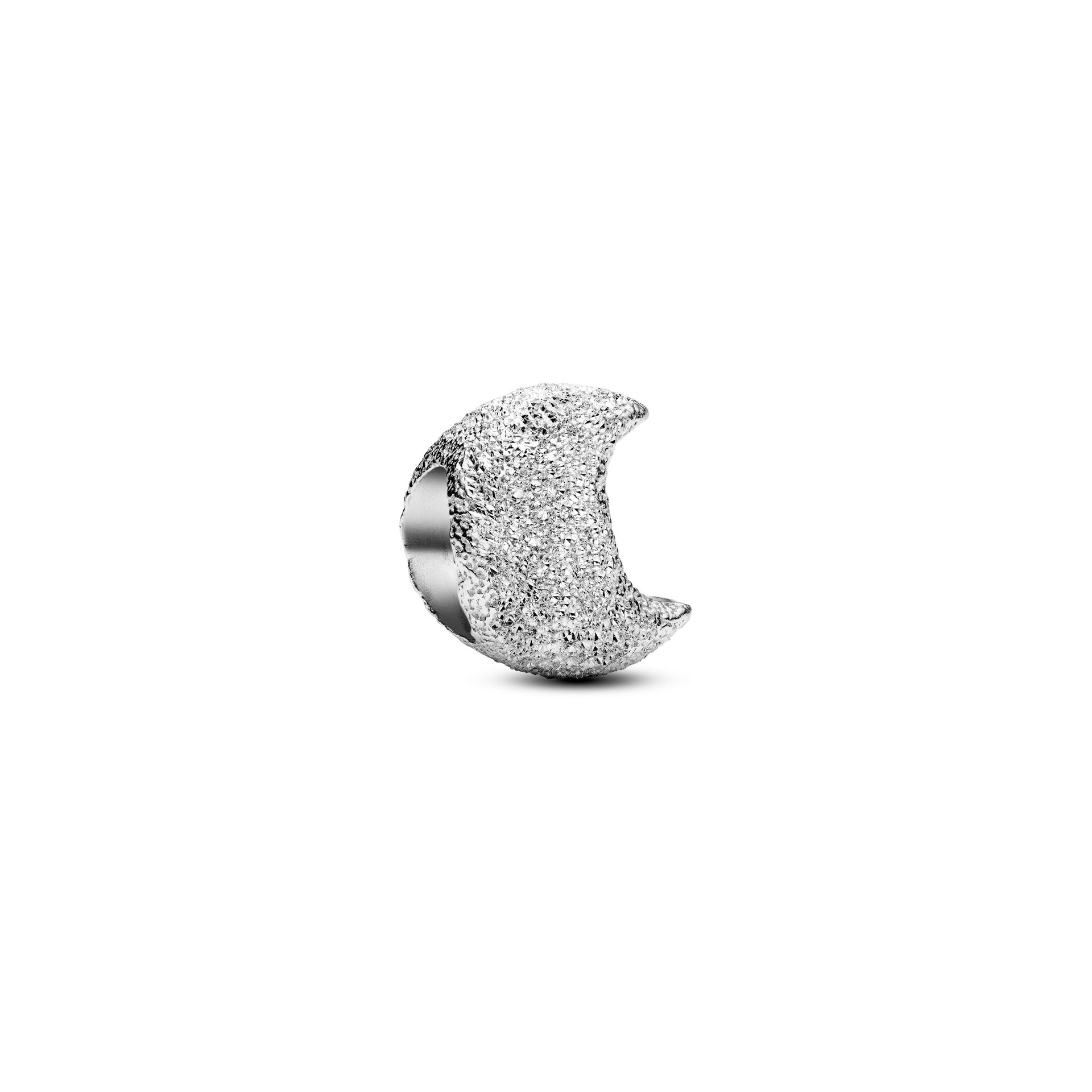 Pandora Textured Moon Mini Charm – Pancharmbracelets