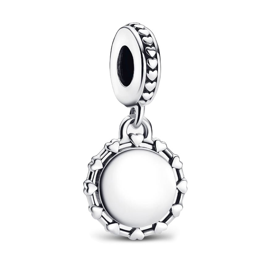 Pandora Engravable Silver Dangle Charm – Pancharmbracelets