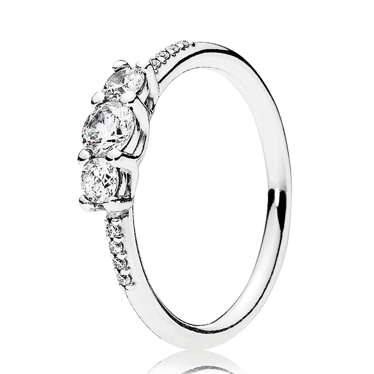 Pandora Clear Three-Stone Ring – Pancharmbracelets