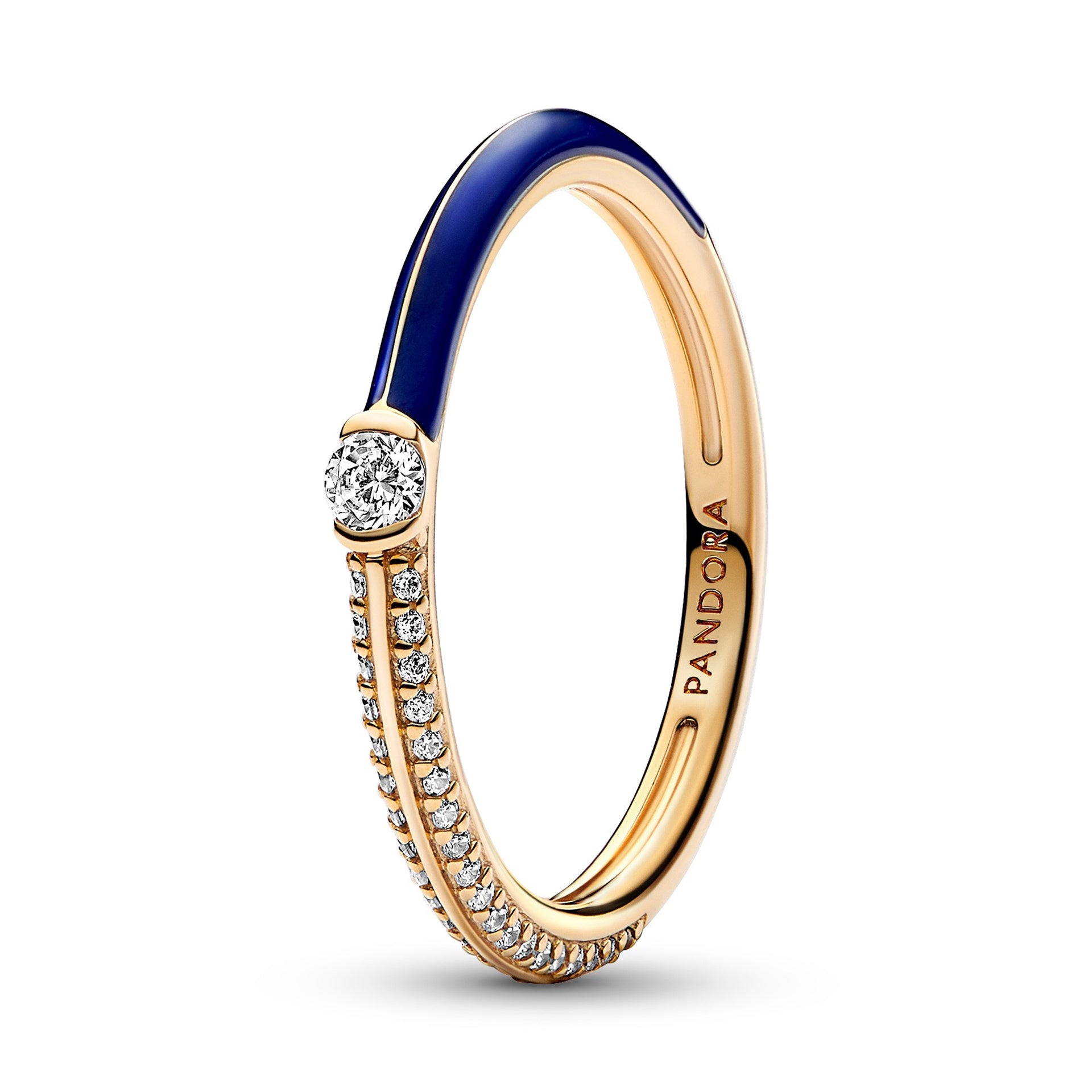 Pandora ME Pavé & Blue Dual Ring – Pancharmbracelets