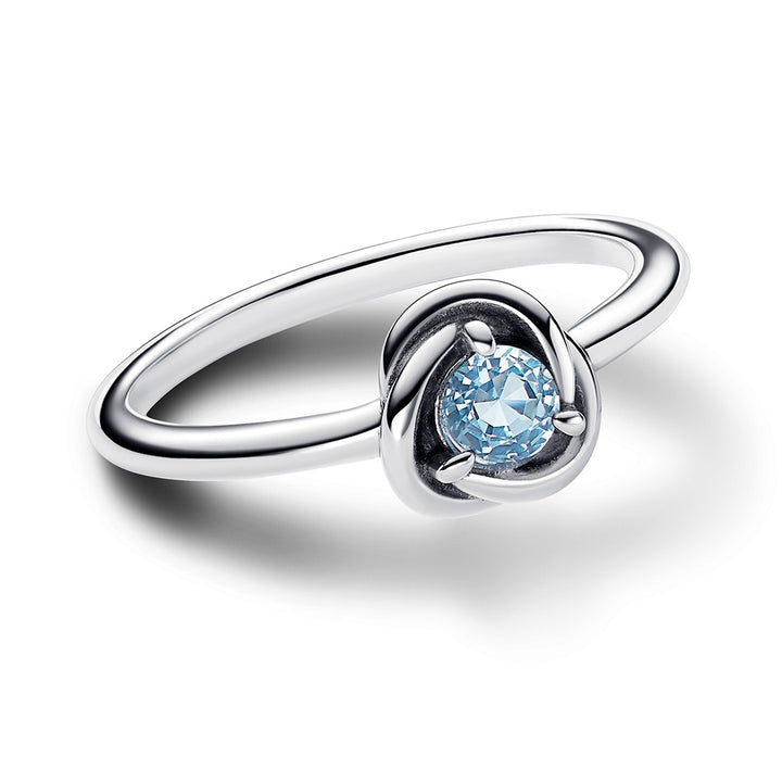 Pandora Sea Aqua Blue Eternity Circle Ring Pancharmbracelets