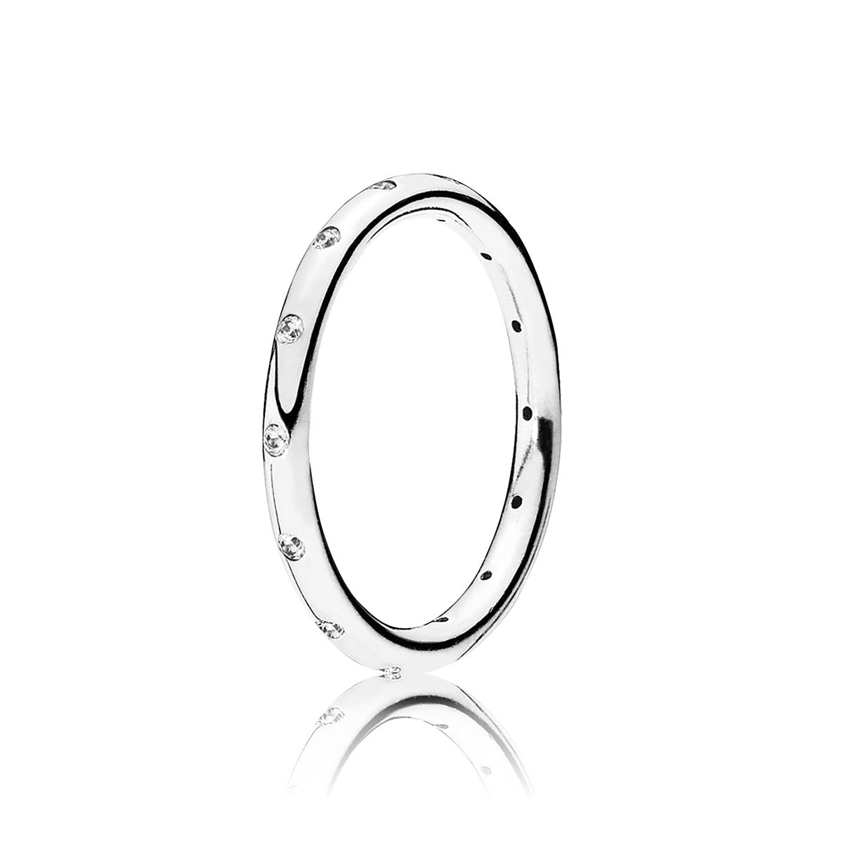 Pandora Simple Sparkling Band Ring – Pancharmbracelets